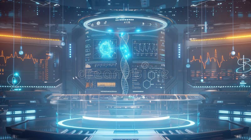 Central Health Data Dashboard in Future Lab, Spectrum Lights Illuminate ...