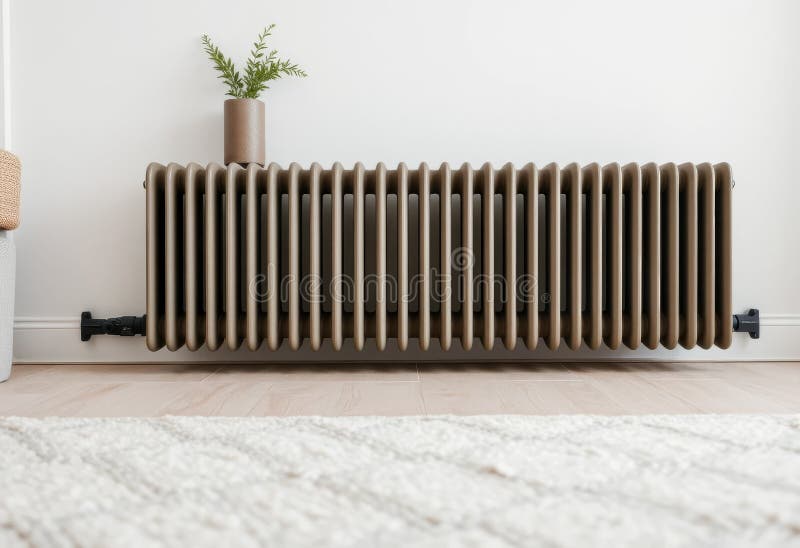 Central Heating Radiator in Modern Interior, Home Heating and ...
