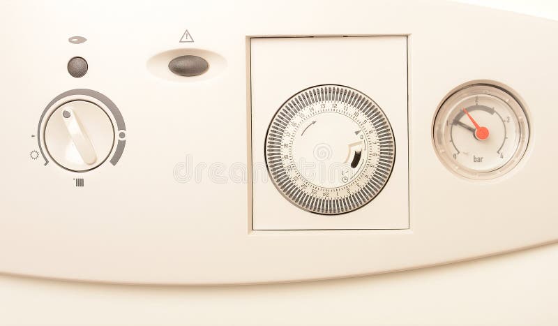 Central heating timer stock photo. Image of central, pressure - 25343178