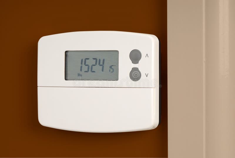 Central Heating timer stock image. Image of system, close - 34803505