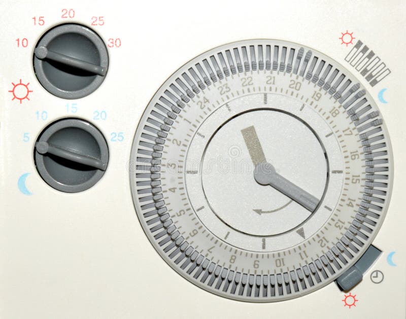 Central Heating Timer stock photo. Image of temperature - 48150336