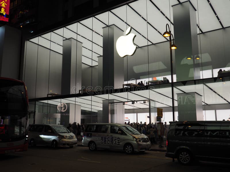 An Image of the Apple Store in Hong Kong Editorial Photo - Image of ...