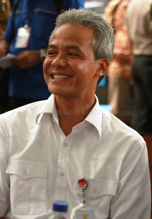 Central Java Governor Ganjar Pranowo Editorial Stock Image - Image of ...