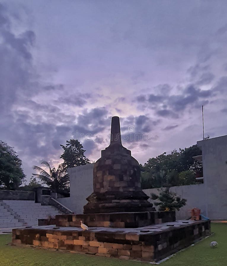Central Java Heritage Temple Candi Stupa Stock Image - Image of ...