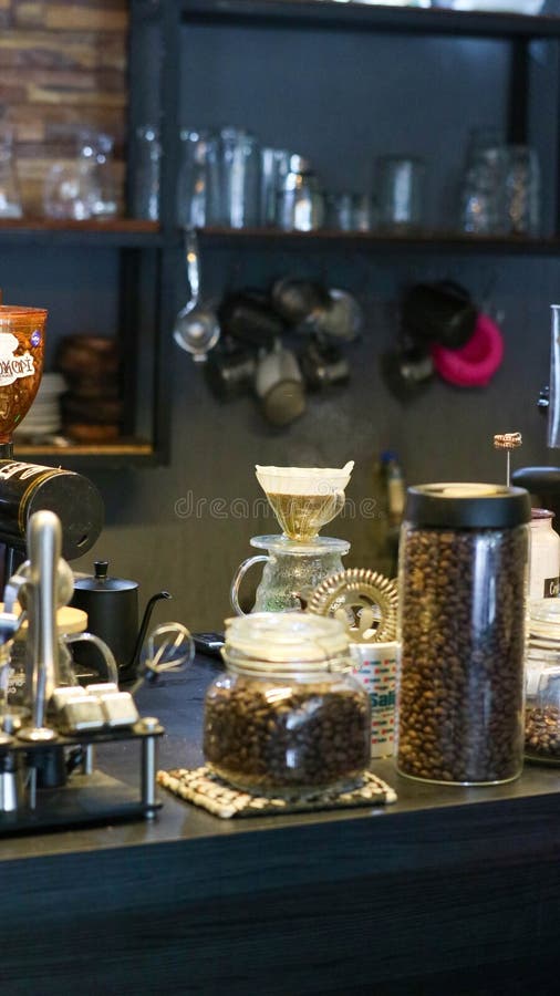 Central Java, Indonesia - 01022025 : a Close-up View of a Coffee Shop ...