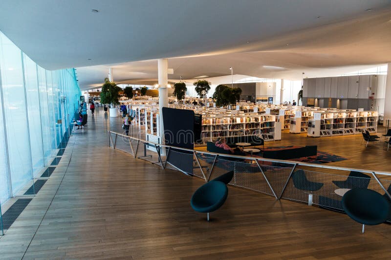 The Central Library of Helsinki. Interior View Editorial Photography ...