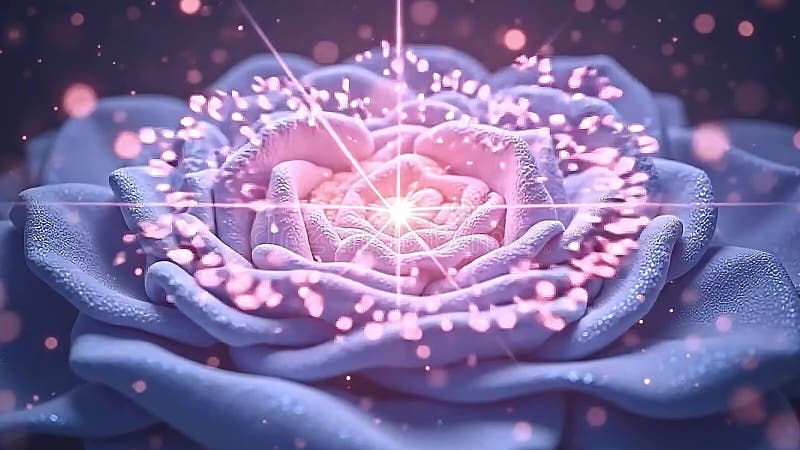 A Central Light Pulse Transforms into a Starburst Elegant Generative AI ...