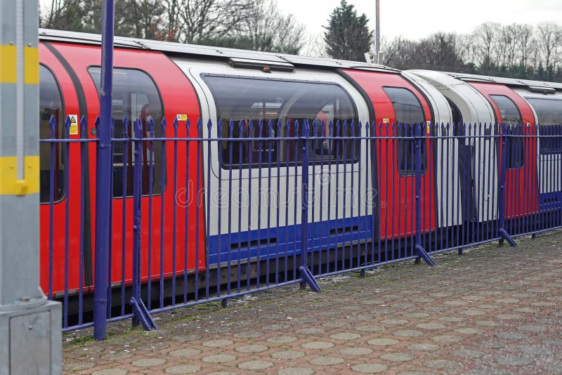 Central Line Train Outside stock photo. Image of united - 129290652