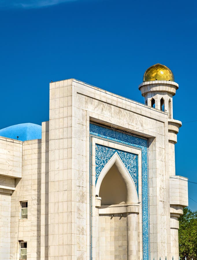 Central Mosque of Almaty in Kazakhstan Stock Photo - Image of built ...