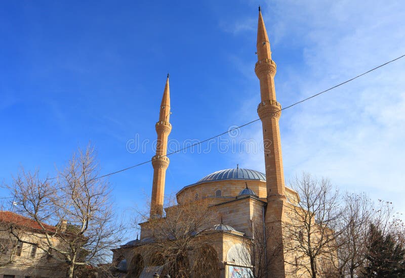 Central New Mosque in Avanos, Cappadocia, Turkey Stock Photo - Image of ...
