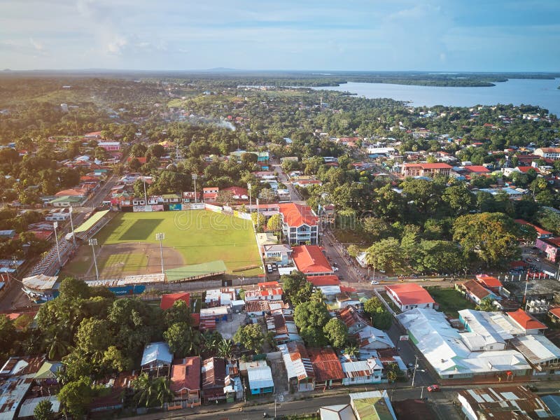 Central park in Bluefields stock photo. Image of pacific - 100307834