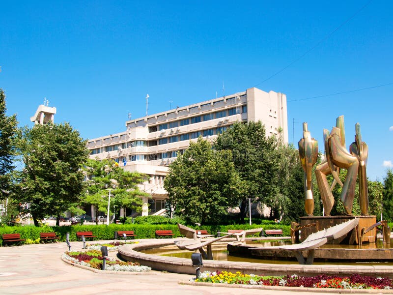 Beautiful Aerial View of the Water Tower from Braila Romania Stock ...