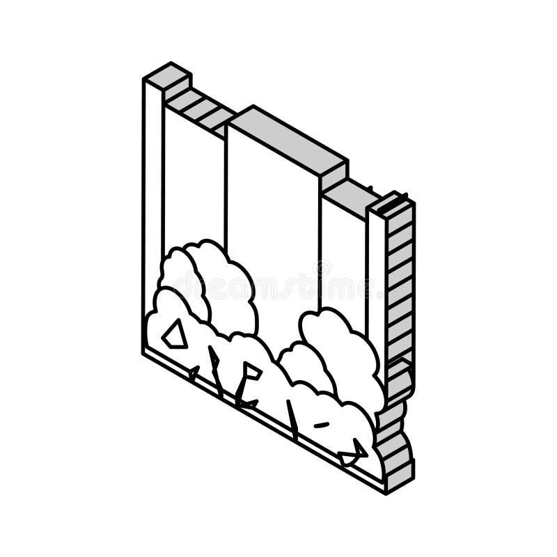 Central Park Isometric Icon Vector Illustration Stock Vector ...