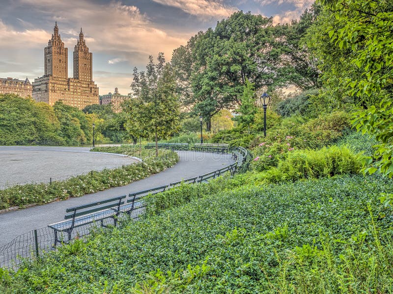 Central Park, New York City Spring Stock Image - Image of manhattan ...