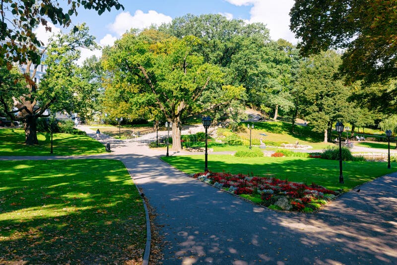 Central Park in Riga Latvia Editorial Stock Image - Image of tree, town ...