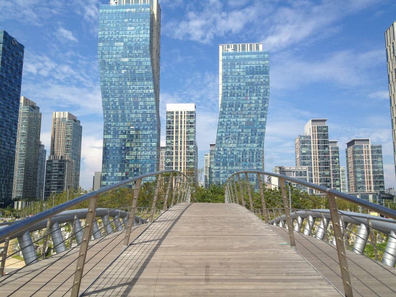 Central Park Songdo in South Korea Stock Image - Image of incheon ...