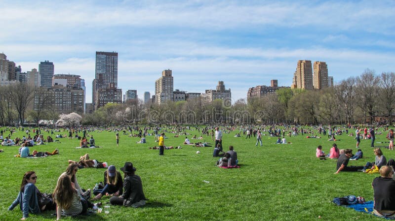 Central Park in Spring editorial photo. Image of central - 56437331