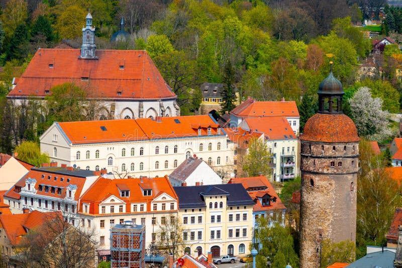 Central Part of the Goerlitz View of 14th Century Reichenbach Tower ...