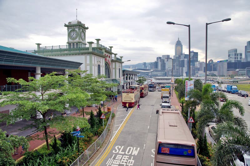 Central Pier for Ferry in Hong Kong Editorial Photography - Image of ...