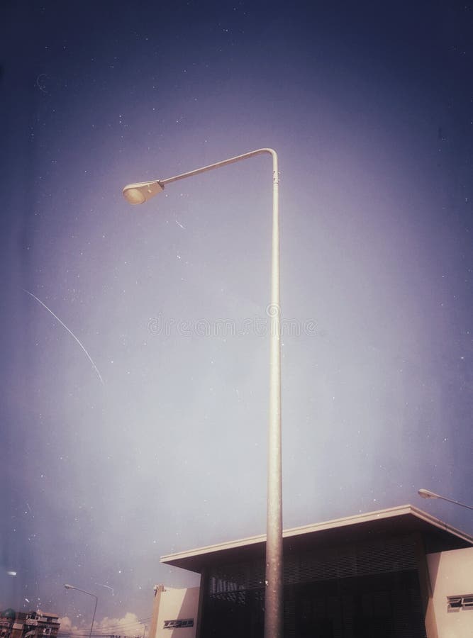 Central Pillar Light Purple Background Light Editorial Stock Image ...