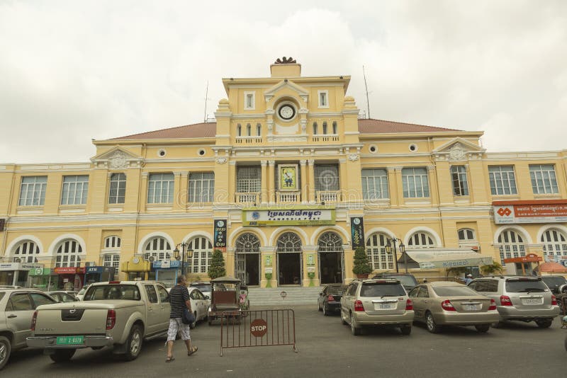 Colonial Post Office Building In Phnom Penh Editorial Photography ...