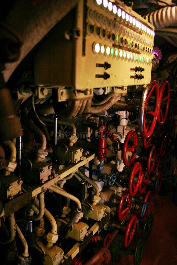 The Central Post of the Soviet Submarine Stock Image - Image of coldwar ...