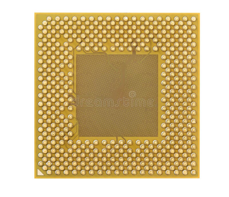 Central Processing Unit or Computer Chip Stock Photo - Image of unit ...