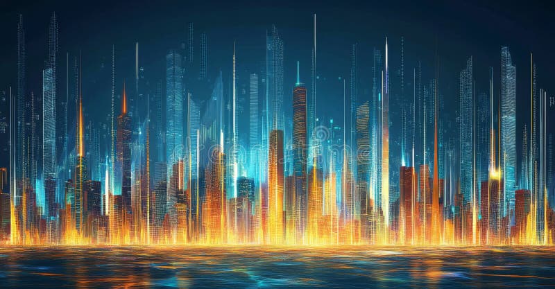 The Central Processing Unit of a Computer, with Its Advanced and Futuristic Design, Flies ...