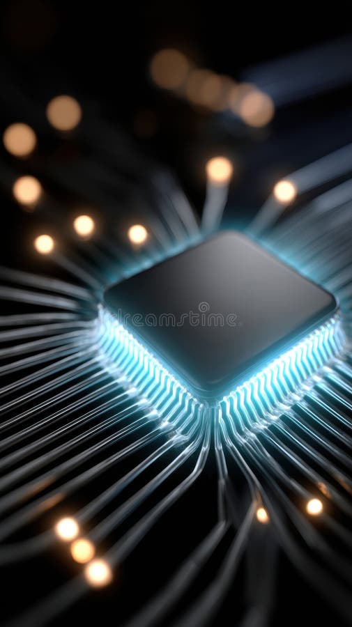 A Central Processing Unit is Connected by Many Lines of Communication ...