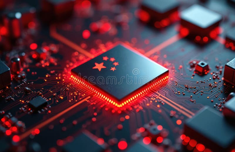 Glowing Red Central Processing Unit Stock Illustrations – 279 Glowing ...