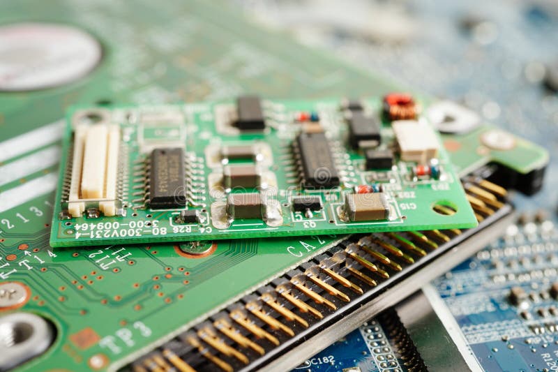 Central Processing Unit, CPU Chip Processor of Computer Mainboard ...