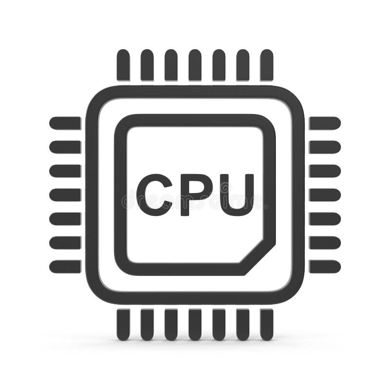 Central Processing Unit stock illustration. Illustration of component - 406237811