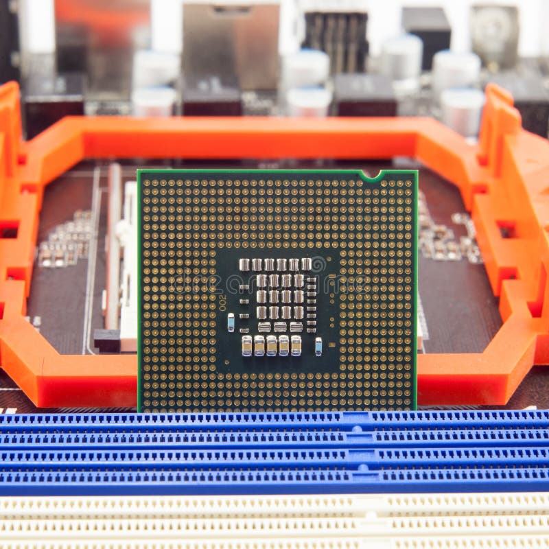The Central Processing Unit For The Personal Computer Isolated On A ...
