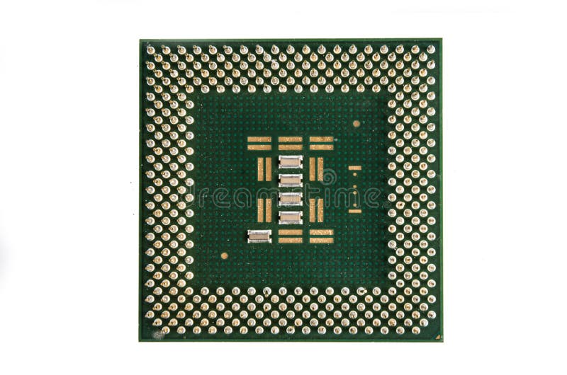 Central Processing Unit CPU Isolated on White Background Stock Image ...