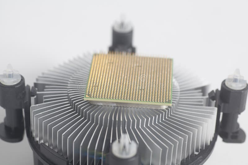 Central Processing Unit CPU Microchip on Computer Fan Processor Stock ... Central Processing Unit CPU Microchip on Computer Fan Processor Stock ...