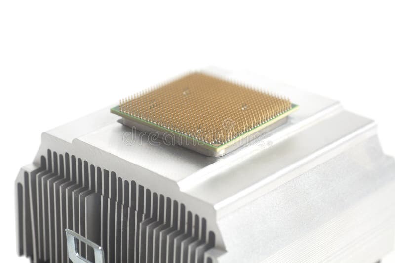 Central Processing Unit CPU Microchip with Metal Cooler Stock Photo ... Central Processing Unit CPU Microchip with Metal Cooler Stock Photo ...