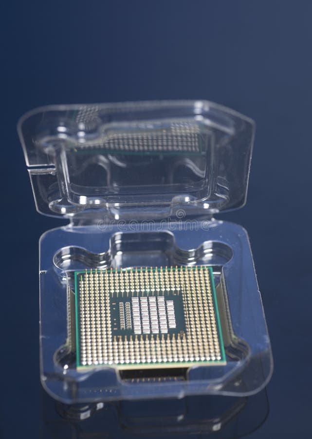 Central Processing Unit CPU Processor Microchip on the Packaging Box ... Central Processing Unit CPU Processor Microchip on the Packaging Box ...