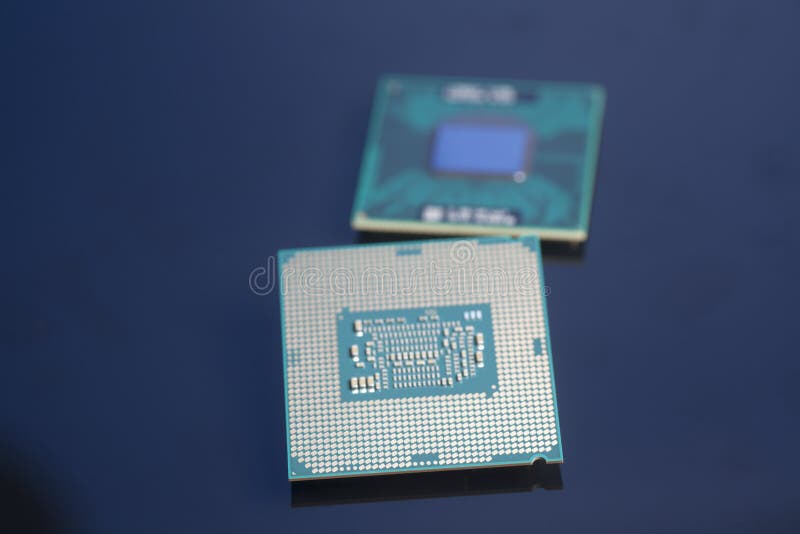 Central Processing Unit CPU Processors Microchip Stock Image - Image of ...