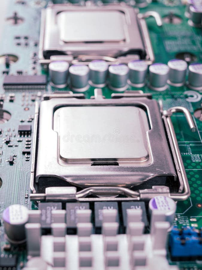 Central Processing Unit Cpu Server Computer Before Installing Motherboard Socket Computer
