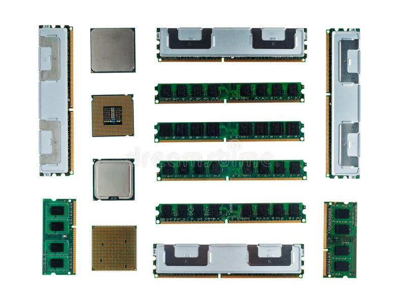 Central Processing Unit Cpu Server Computer Ram Modules Motherboard Socket Computer Components