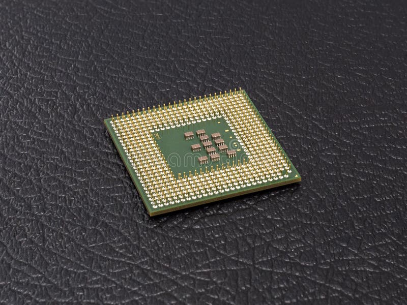 Central Processing Unit for Laptop on a White Background. Stock Photo ...