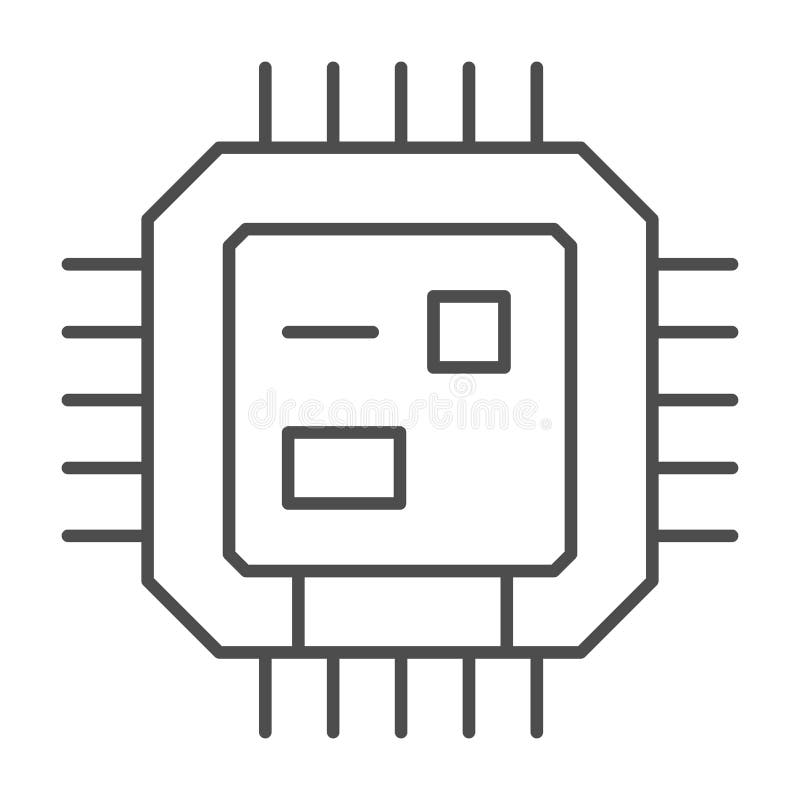 Central Processing Unit Cpu Chip Stock Illustrations – 3,962 Central ...