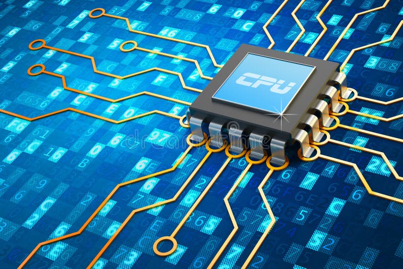 Microprocessor Chipset Stock Illustrations – 3,901 Microprocessor ...