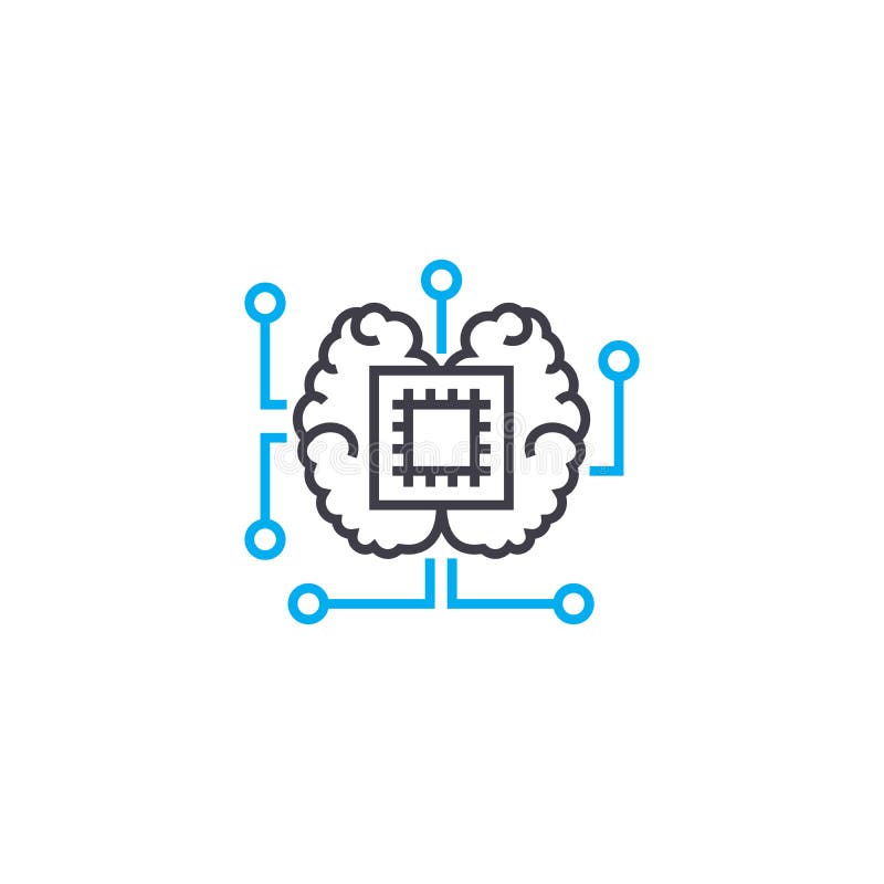 Cpu Socket,chip Line Icon Concept. Cpu Socket,chip Flat Vector Symbol ...