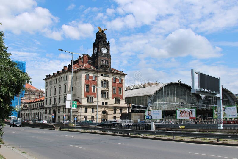 Central Railway Station in Prague Editorial Stock Image - Image of ...