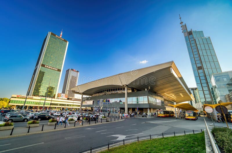 Central Railway Station in the Central of Warsaw Editorial Photo ...