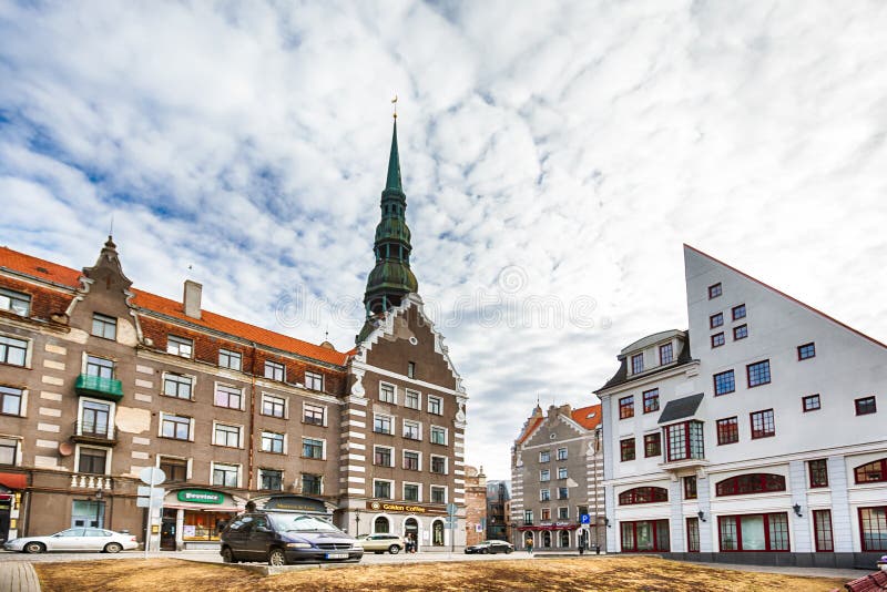 Central Riga editorial stock image. Image of historic - 47200414