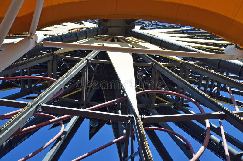 Central Section of Big Wheel at the Disneyland Park, Close-up Editorial ...