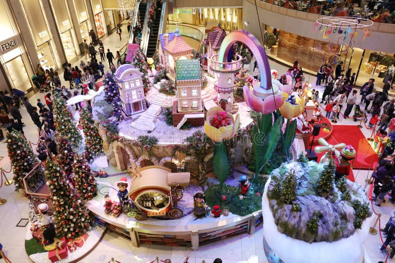 The Central of Big Shopping Mall Xmas Event Editorial Stock Image ...