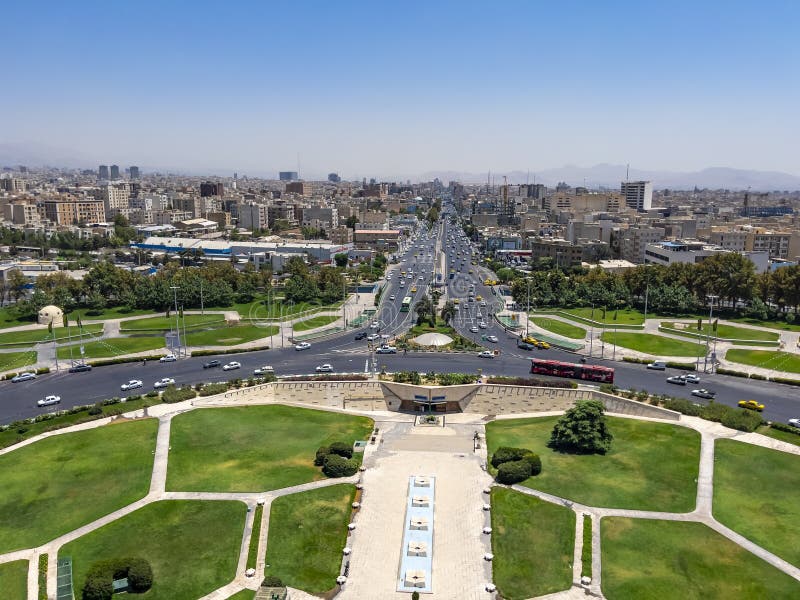 Central Sights of Tehran, Capital of Iran Stock Image - Image of views ...